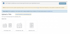 Setting up an account with IngramSpark – Prepare to Publish