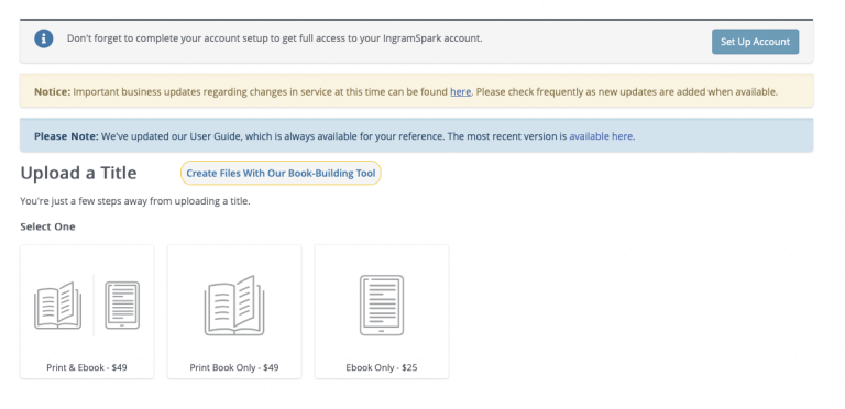 How do I set up an account with IngramSpark? – Prepare to Publish